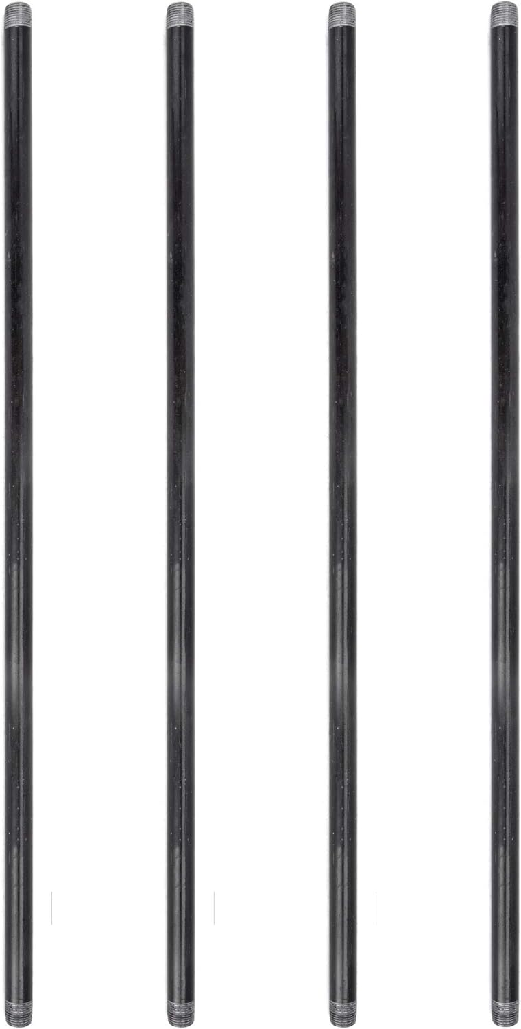 Amazon.com: PIPE DÉCOR 1/2” x 30” Malleable Cast Iron Pipe Nipple, Pre ...