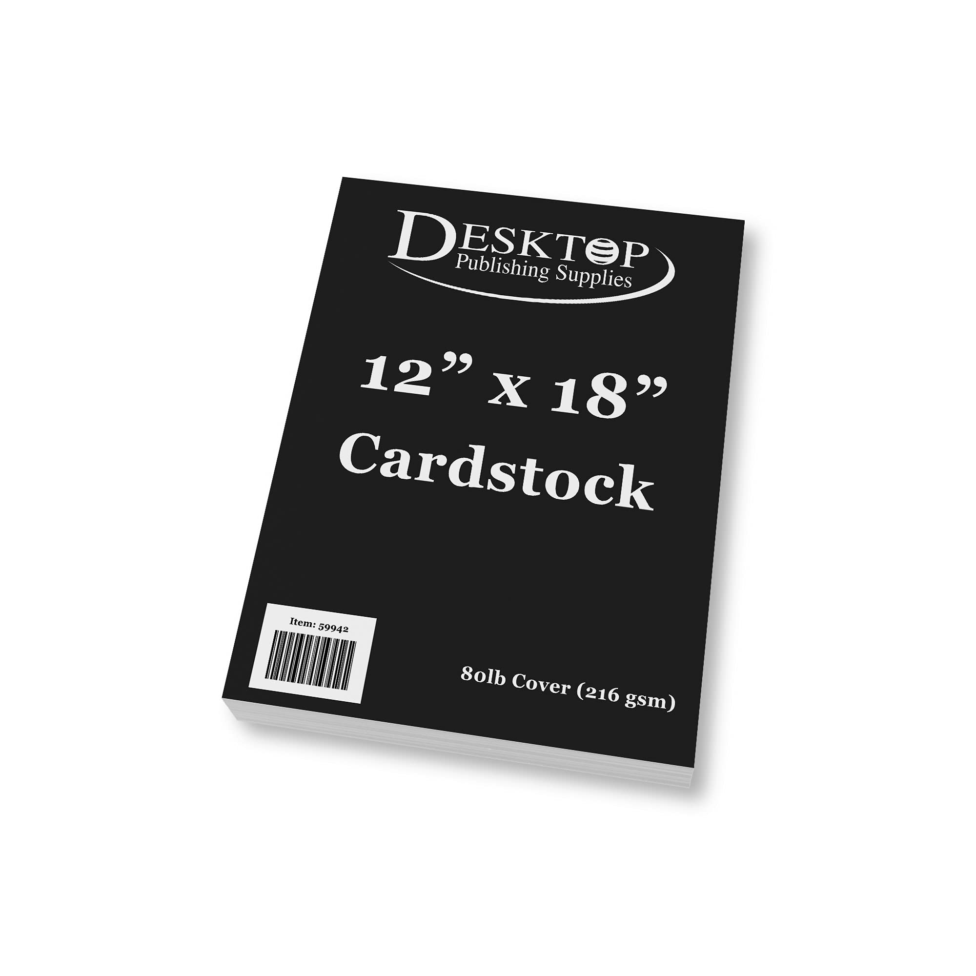 Premium Black 12x18 Cardstock - Thick Heavyweight 80lb Cover - 25 ...