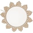 Amazon.com: IMIKEYA Braided Cotton Rope Mirror Bohemia Wall Art Mirror ...