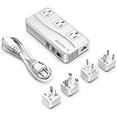 Amazon.com: BESTEK Universal Travel Adapter 220V to 110V Voltage ...