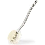 Amazon.com : Shower Body Brush with Bristles and Loofah,Back Scrubber ...