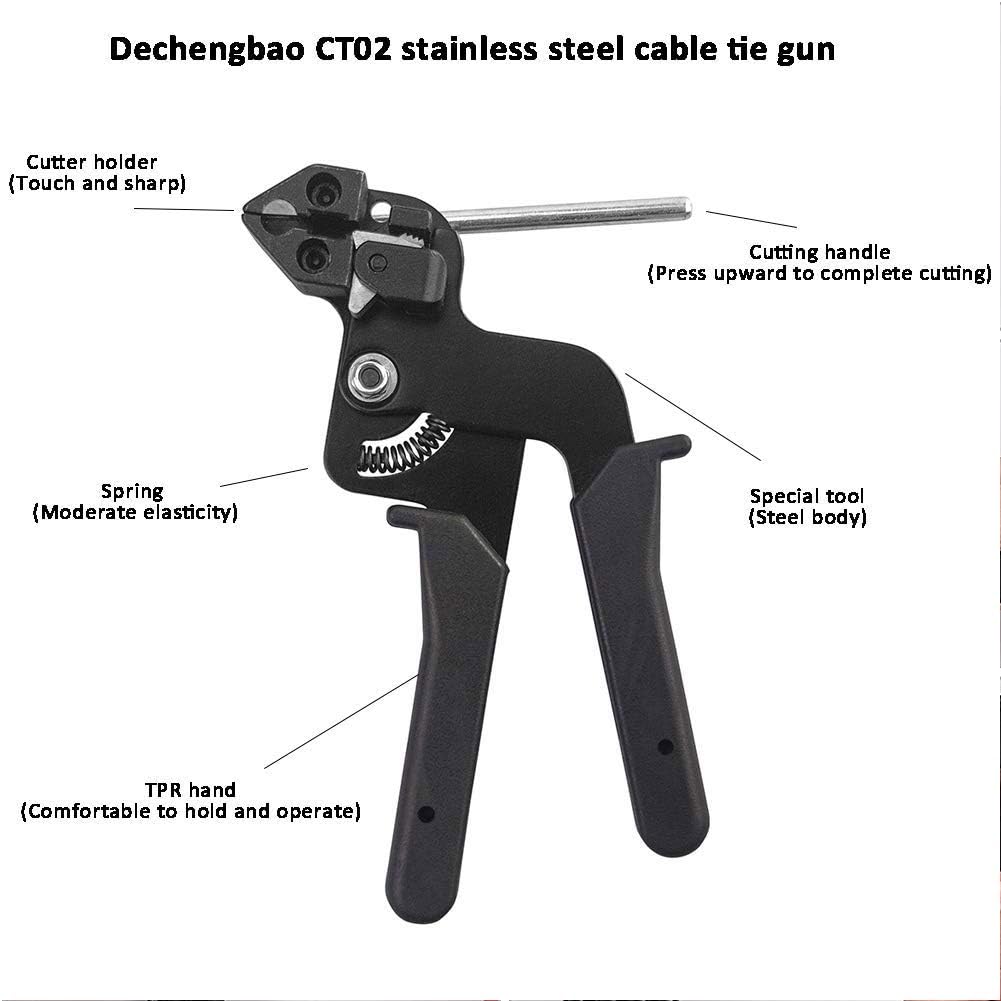 Kacniohen Stainless Steel Cable Tie Cutter Gun Automatic Cable Tie Gun ...