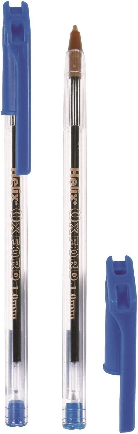 Helix Oxford Ballpoint Pens (Pack of 6 in Assorted Colours): Amazon.co ...