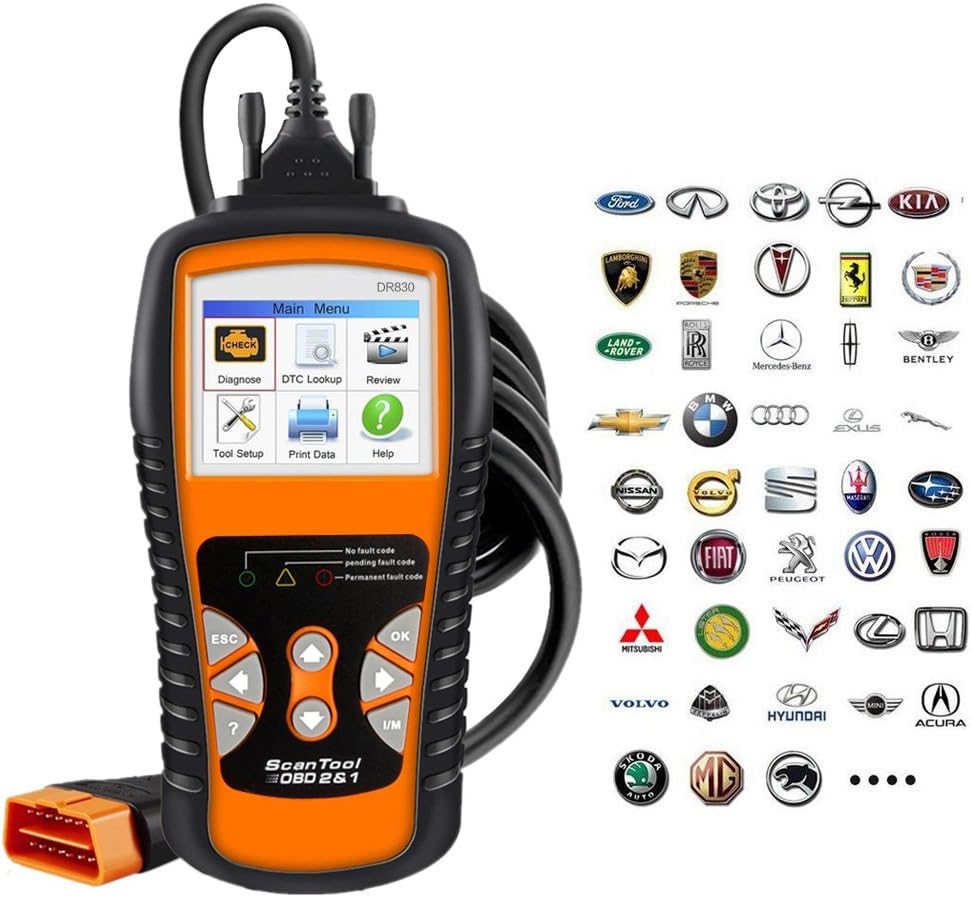 Scanner OBD2, lecteur de code de véhicule amélioré OBD II, outil de ...