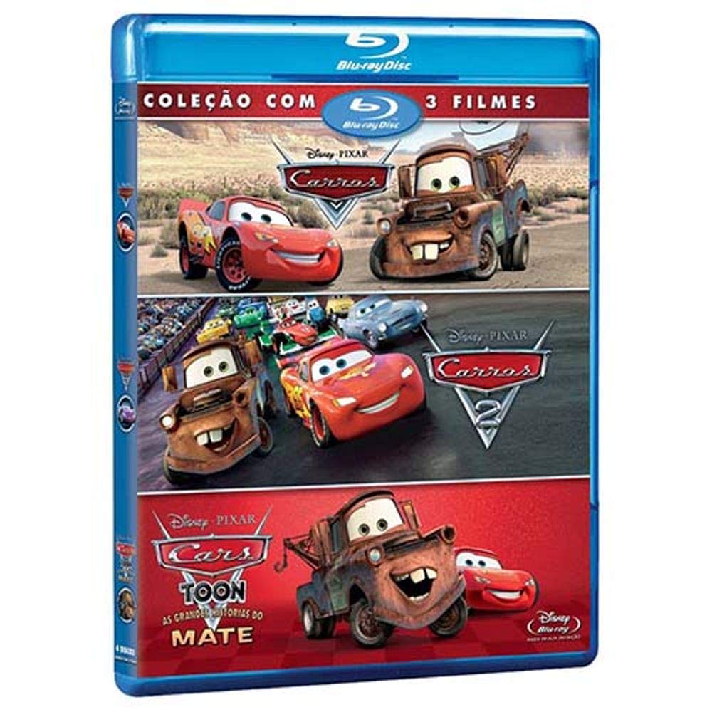 Amazon.com: Blu-ray Carros Trilogia [ Cars Trilogy 3-Disc Set] [ Cars 1 ...
