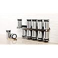 Amazon.com: Zevro Zero Gravity Magnetic Spice Rack with 12 Canisters ...