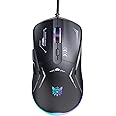 Amazon.com: Wired Gaming Mouse, PC Computer Mice USB Mouse with RGB Modes, 4 Adjustable DPI Up ...