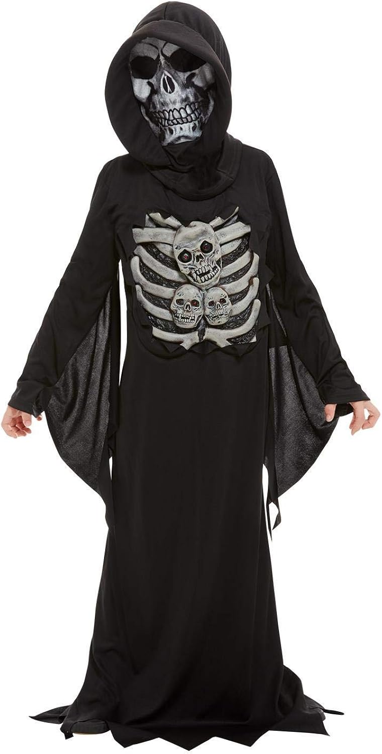 Smiffys 51075L Skeleton Reaper Costume: Amazon.co.uk: Clothing