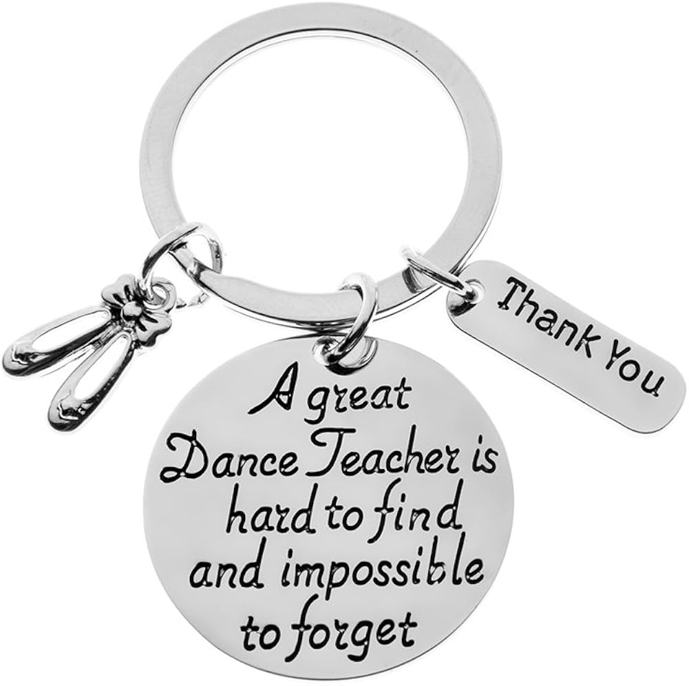Amazon.com: Dance Teacher Gift, Dance Teacher Keychain- Dance Jewelry ...
