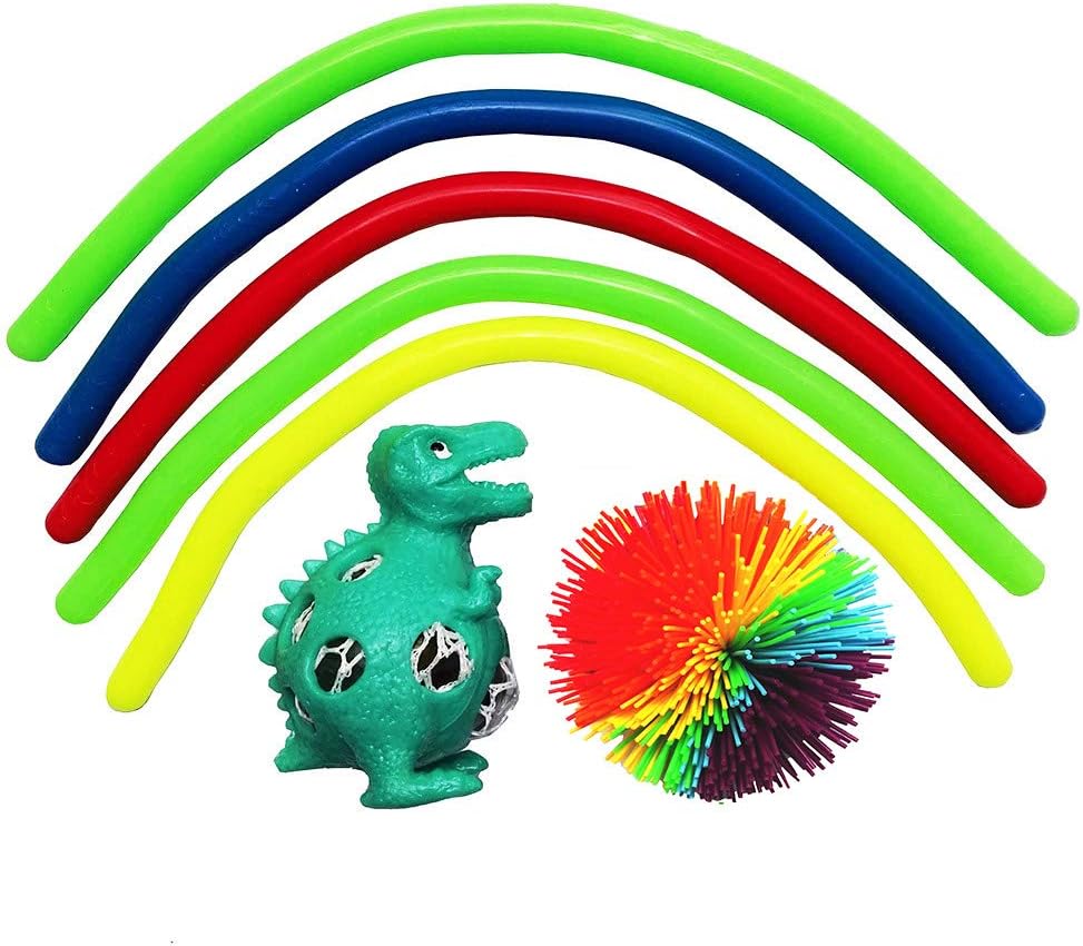 FENDIDI 7-Pack of Stretchy String Fidget,Sensory Toys,Stress Ball ...