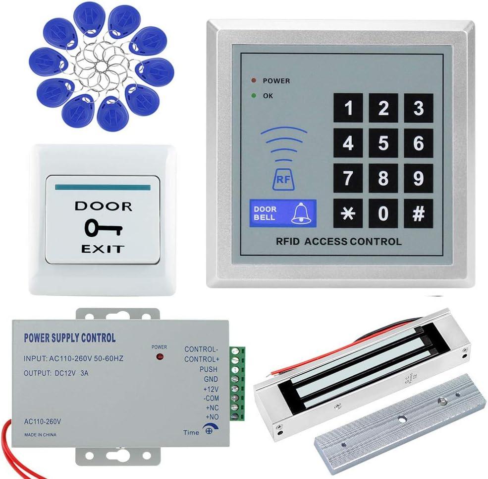 NN99 RFID Door Access Control System Kit Set + 12V Electromagnetic lock ...