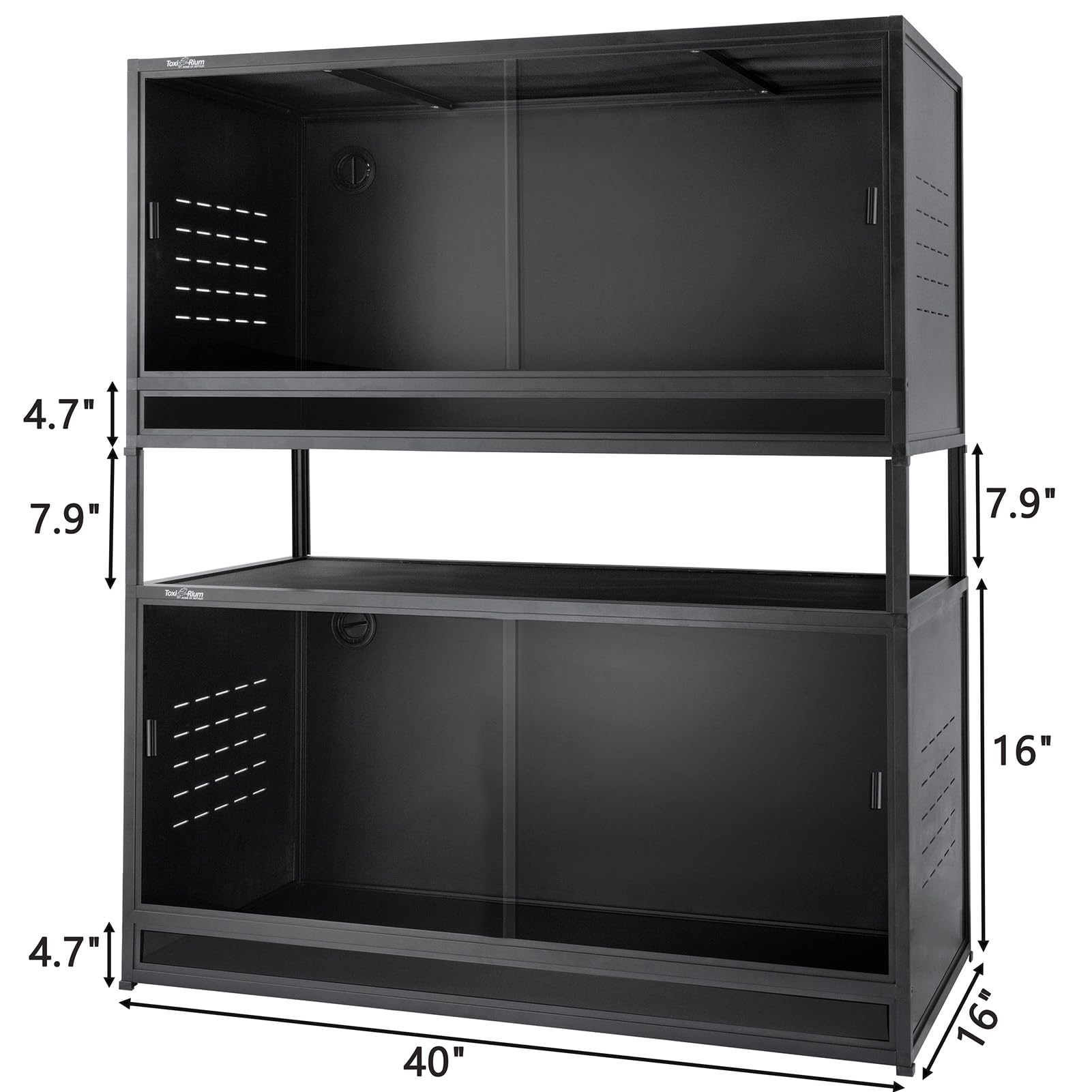 Mua Large Reptile Terrarium 44 Gallon 40"x16"x16" Stackable Reptiles ...