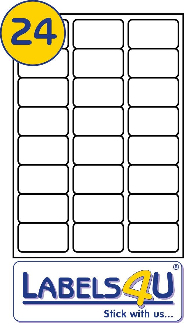 How To Print Labels 24 Per Page 8 1 2 X 11 Neon Color High Light 