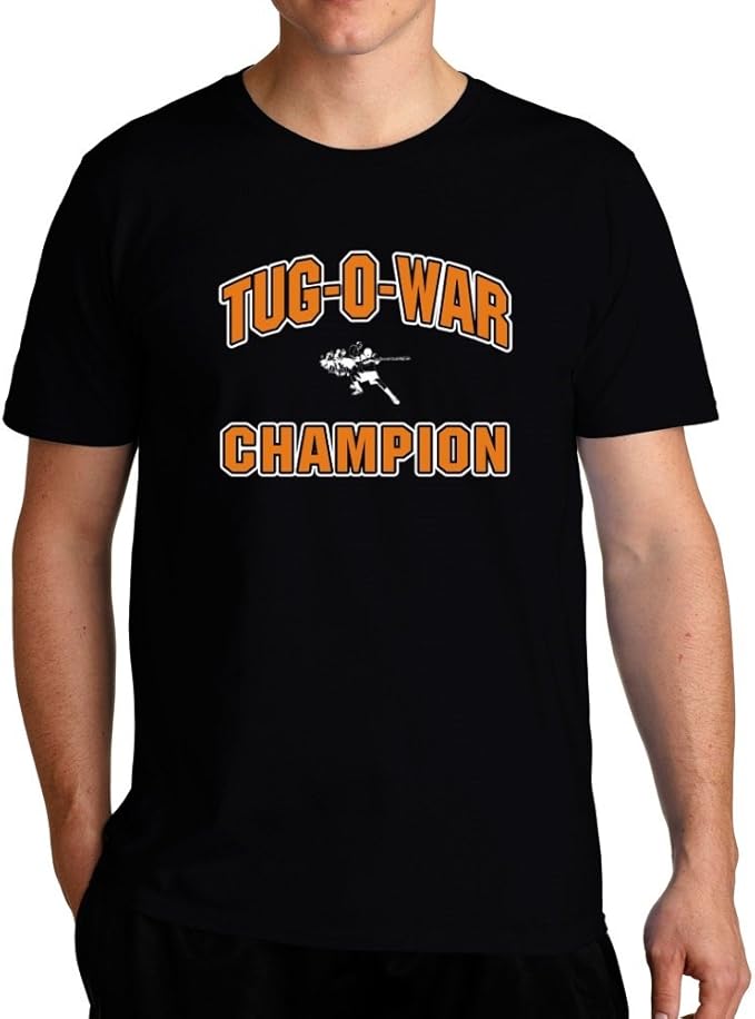 Eddany Tug O War Champion T-Shirt : Amazon.co.uk: Clothing