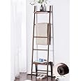 Free Standing Blanket Ladder Towel Drying Rack, Bamboo Towels Rack ...