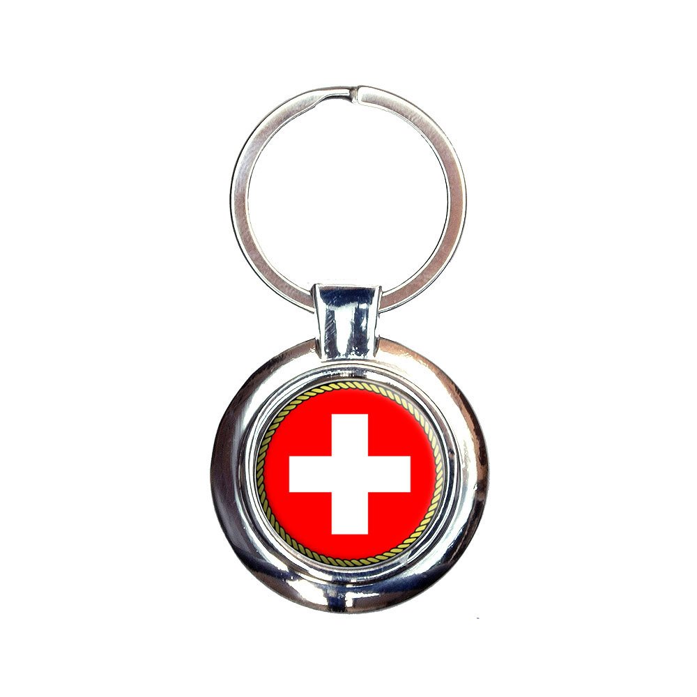 Flag of Switzerland Keychain Key Ring: Amazon.co.uk: Luggage