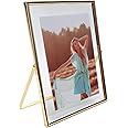 Amazon.com - AhaGo Gold Floating Frame (8×10 inches, Vertical), For ...