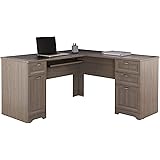 Amazon.com: Realspace® Magellan 59"W L-Shape Corner Desk, Classic ...