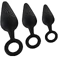 Amazon.com: Silicone Anal Plug Training Kit with Safe Pull Ring, 3pcs ...
