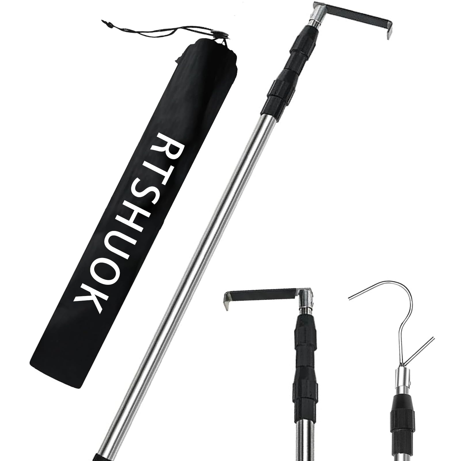 Rtshuok 6.5 Ft Truck Cargo Grabber Reach Retriever Tool,Expandable ...