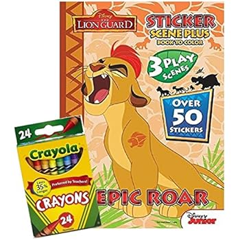 Amazon.com: Lion Guard Coloring and Activity Book with 2 Poster, Lion ...