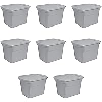Akro-Mils 66486 12-Gallon Plastic Stackable Storage KeepBox Tote ...