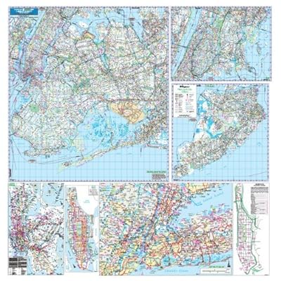 Hagstrom NYC 5 Boro Wall Map - Laminated New York Philippines | Ubuy