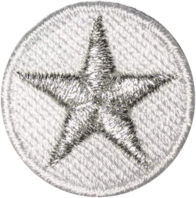 Amazon.com: Silver Star Patch Iron-on 10-Pack, 1"