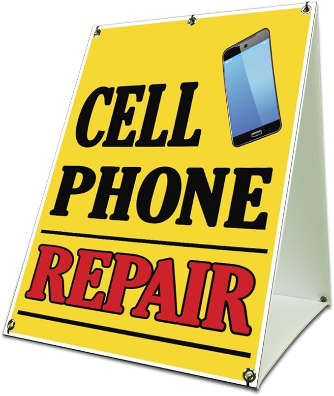 Amazon.com : Cell Phone Repair Sidewalk A Frame 18"x24" Outdoor Retail ...