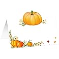 Amazon.com: Treasure Cove Fall Pumpkin Table Place Cards Thanksgiving ...