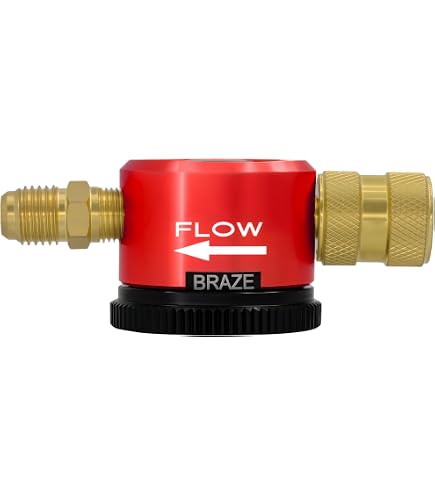 Flow Meter YESWELDER Nitrogen - 1/4" SAE Flare (0-70 SCFH) For
