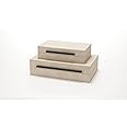 Amazon.com: Generic Sagala Set of 2 Ivory Shagreen Decorative Boxes ...