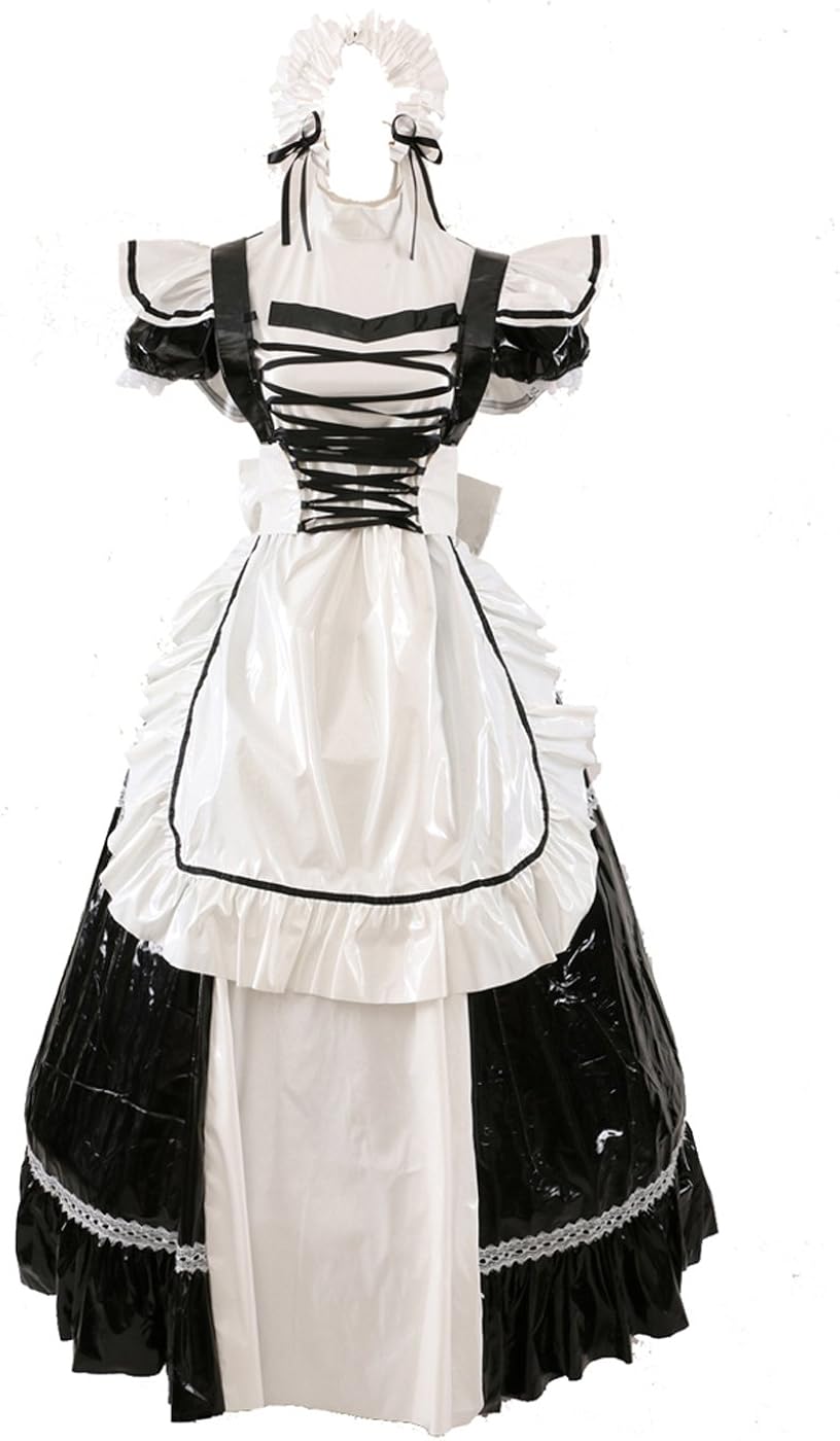 GOceBaby Sissy PVC Abschließbar Kleid Uniform Zwei Möglichkeiten Tragen ...