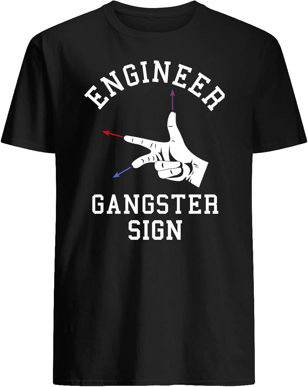 Leet Group Ingegnere Ganster Sign T-Shirt: Amazon.it: Abbigliamento