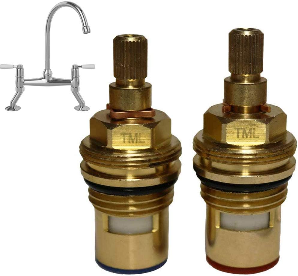 Franke Bridge Lever Ceramic Tap Cartridge Compatible Pair of Valves ...