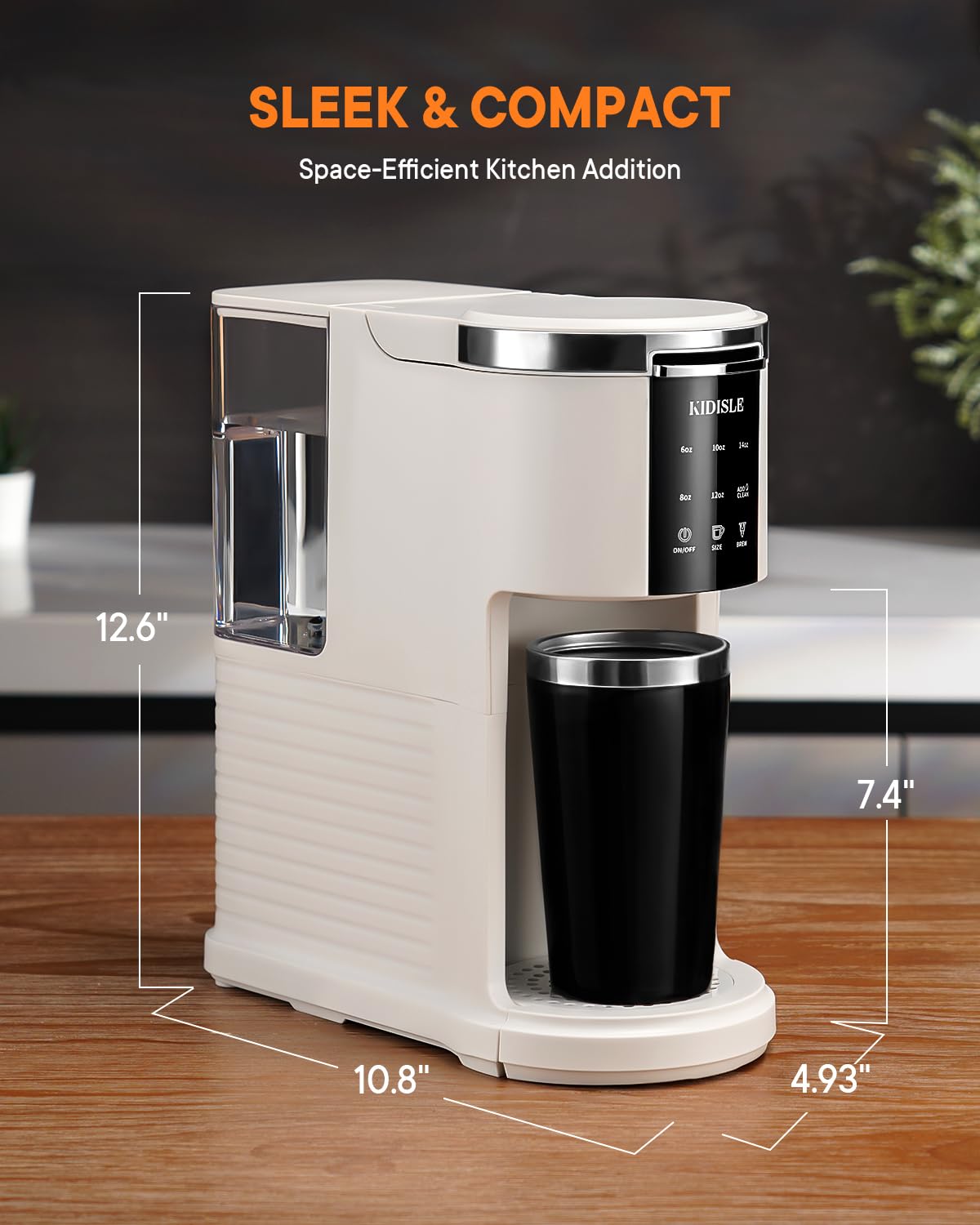 Mua KIDISLE 3 in 1 Single Serve Coffee Maker for K Cup Pods & Ground ...
