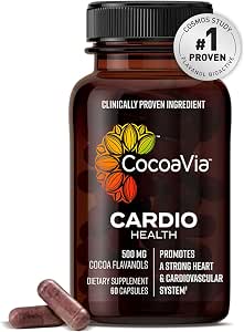 Amazon.com: CocoaVia Cardio Health Supplement, 30 Day, 500mg Cocoa ...