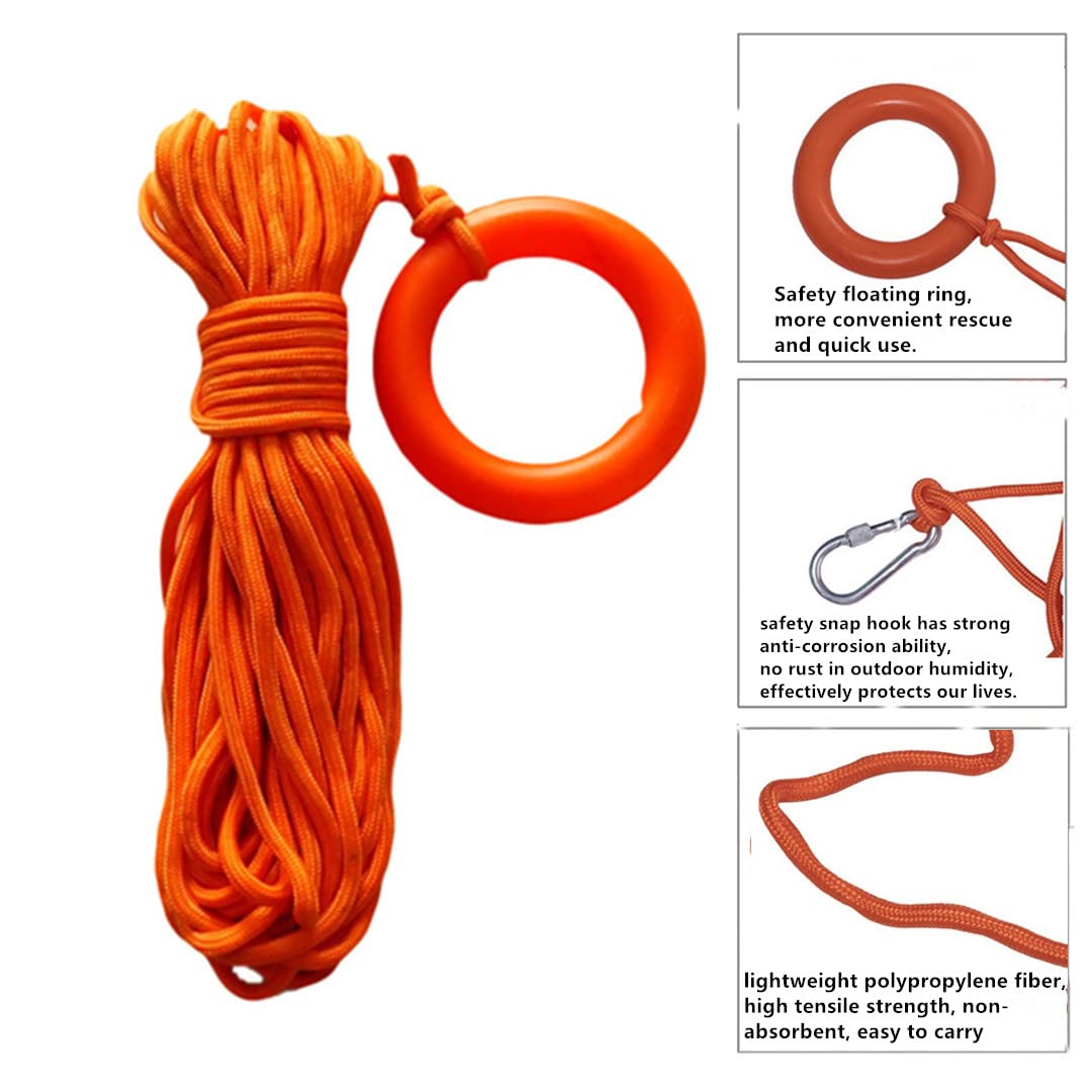 Mua 20 Inch Life Preserver Ring with Water Floating Lifesaving Rope 98 ...
