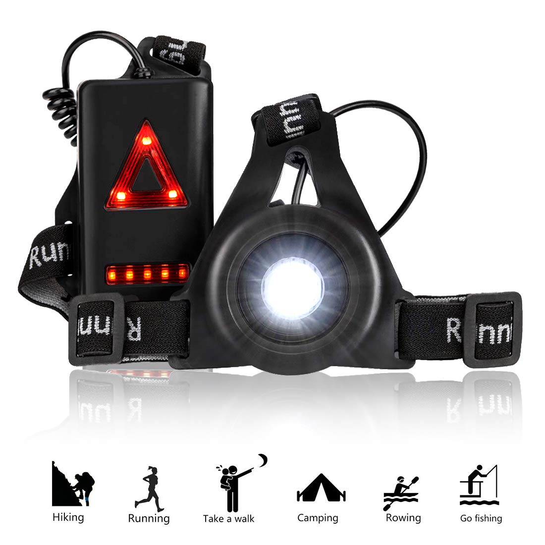 Buy RODH Running Jogging Chest Led Running Lights Night Light Walking ...