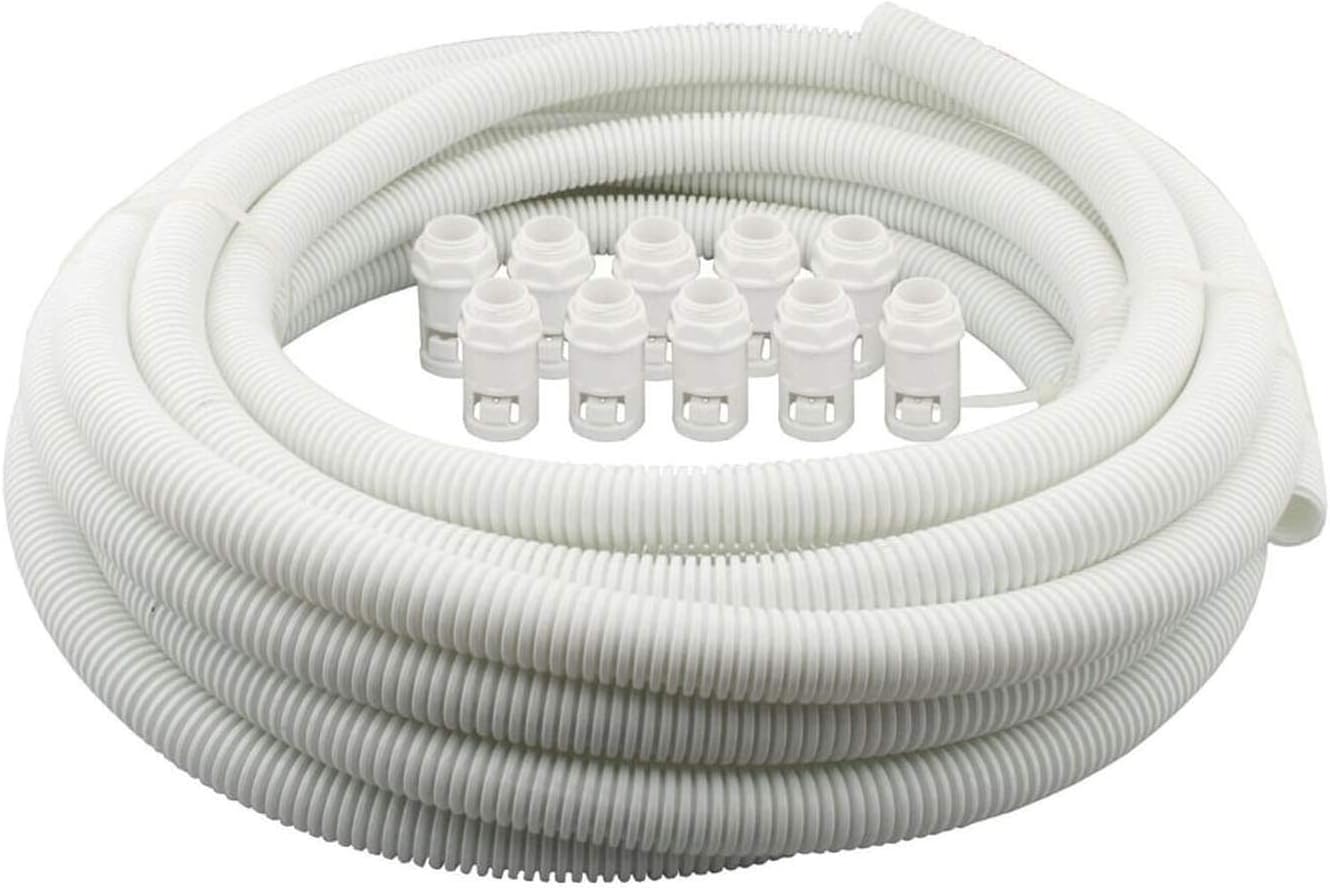 Kopex Polypropylene Flexible 10m Conduit Contractor Pack (Colour White ...