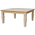 Amazon.com: International Concepts Java Square Coffee Table Unfinished : Home & Kitchen