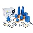 Amazon.com: Large 3D Shapes Geometric Solids Wooden Montessori Toys ...