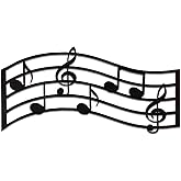 Amazon.com: Metal Music Notes Wall Decor - Music Notes Hanging Wall ...