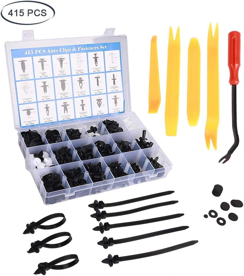 Car Retainer Kit,415 Pcs Car Clips with 18 Sizes Auto Universal Bumper ...
