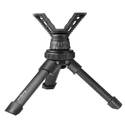 HUNTPAL Portable Shooting Tripod Rapid Shooting Stick Gun Rifle Rest ...
