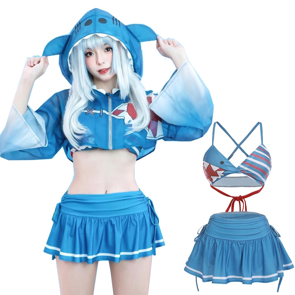 Mua Picksoco Holo Live Cosplay Costume, Gawr Gura Swimsuit, Summer Clothing, Swimsuit, Swimsuit ...