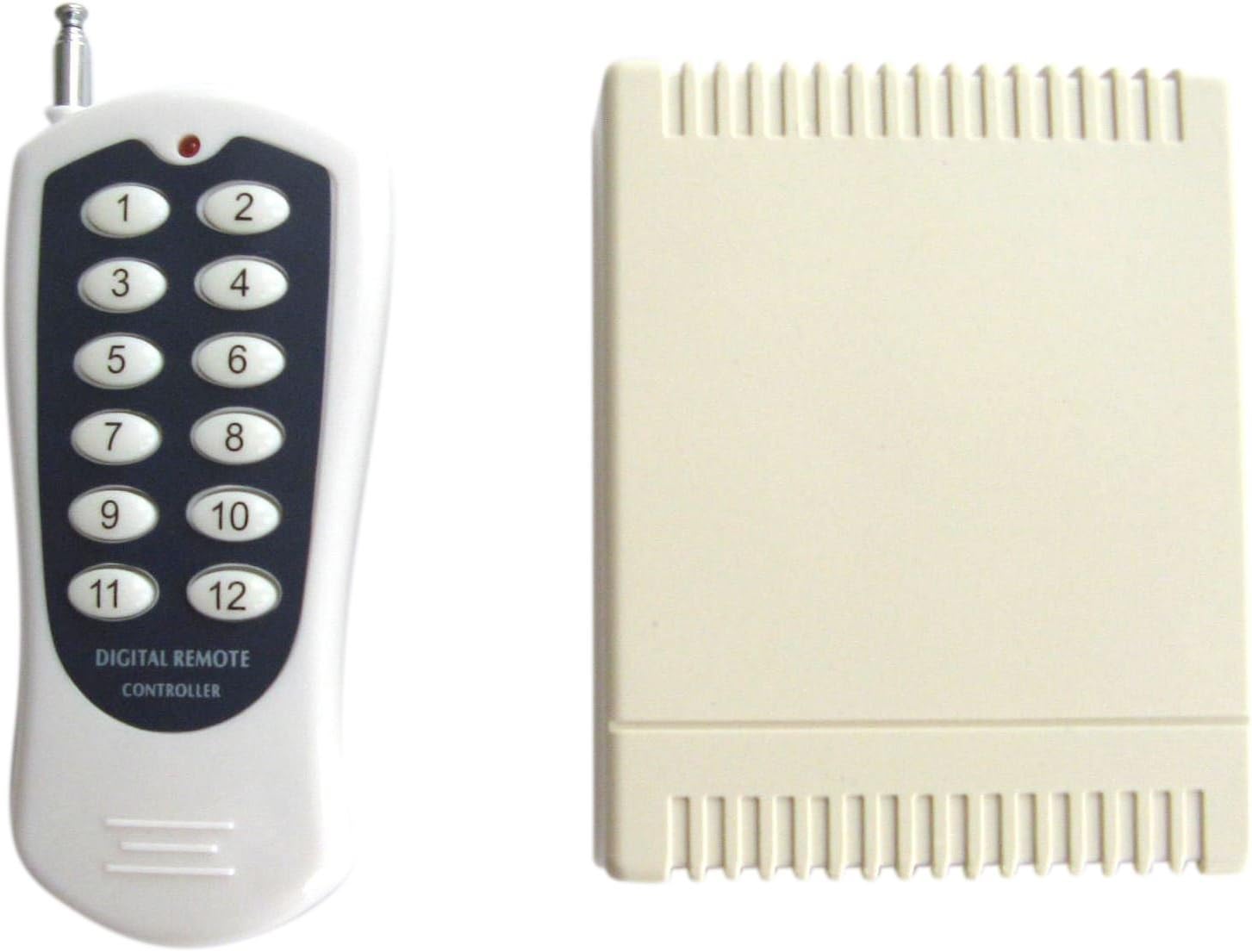 12 Channel AC DC 12V RF Wireless Remote Control Switch Receiver ...