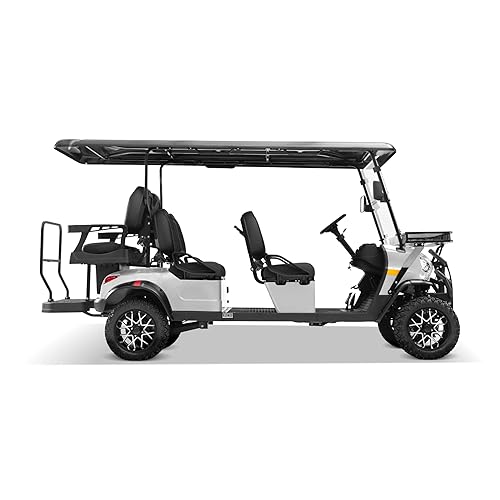 America 6 Passenger Electric Cart with Lithium Battery, 37 Mile Driving ...