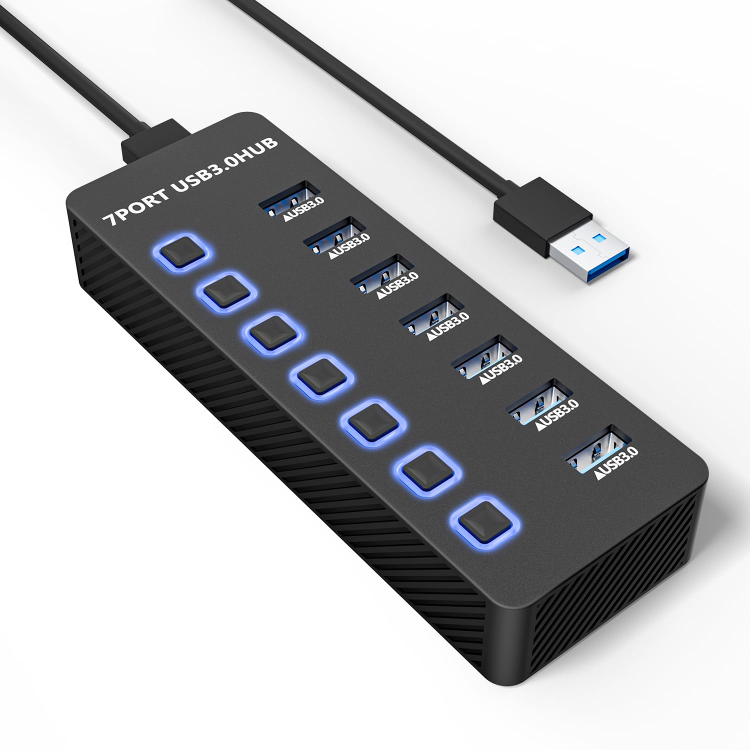 Mua USB Hub 3.0 7 Port, USB Data Hub Splitter with LED Individual On ...