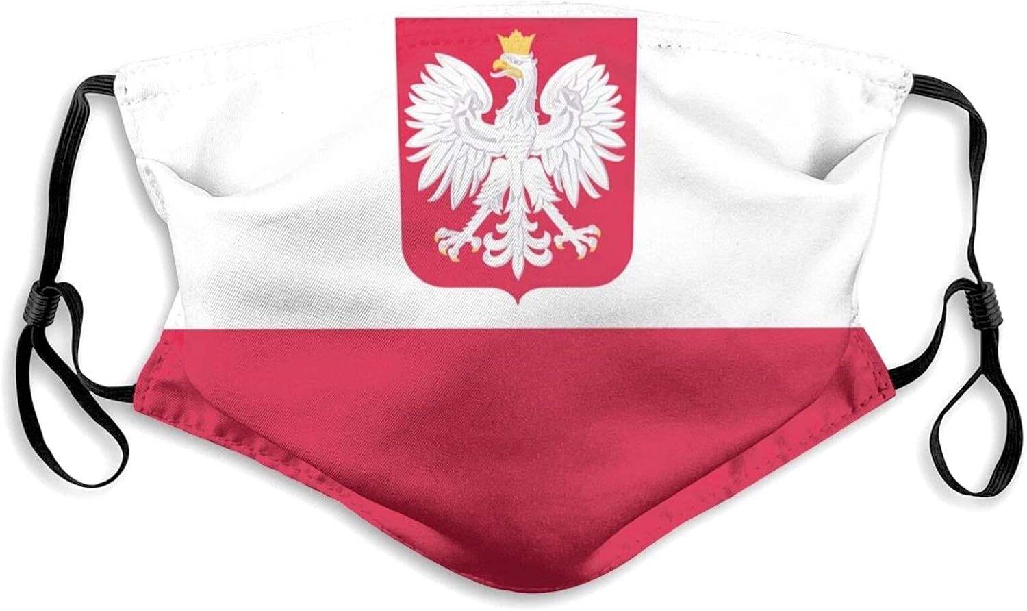 Poland Flag Face Mask, Adult Mask with Filter Reusable Adjustable Mouth ...